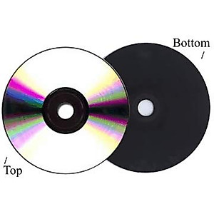 Digital-Audio Shiny-Silver/Black 80-Min CD-R's (Shiny-Silver Top, Black Bottom) 100-Pak (2 x 50-Pak)