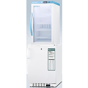 Accucold ARG3PV-ADA305AFSTACK Stacked Combination of ARG3PV Automatic Defrost Vaccine Refrigerator with ADA305AF Manual Defrost Vaccine Freezer, Hospital Grade Cords with Green Dot Plugs