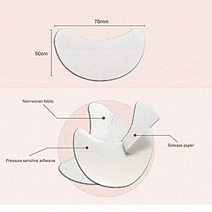 LKE 100pcs Eyeshadow Stencils Professional Pads Under Eye Eyeshadow Gel Pad Patches for Eyelash Extensions/Lip Makeup