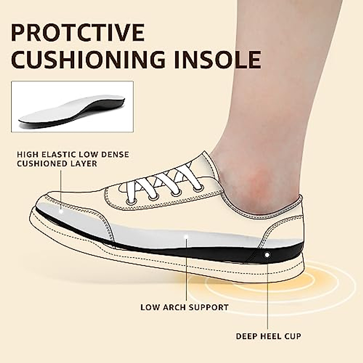 STQ Womens Slip On Sneakers Classic Low Top Canvas Shoes Casual Comfortable Walking Sneakers Light Grey Size 6