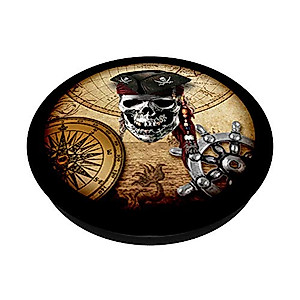 Pirate Pop Socket - Pirate Gifts - Skull 2 PopSockets PopGrip: Swappable Grip for Phones & Tablets