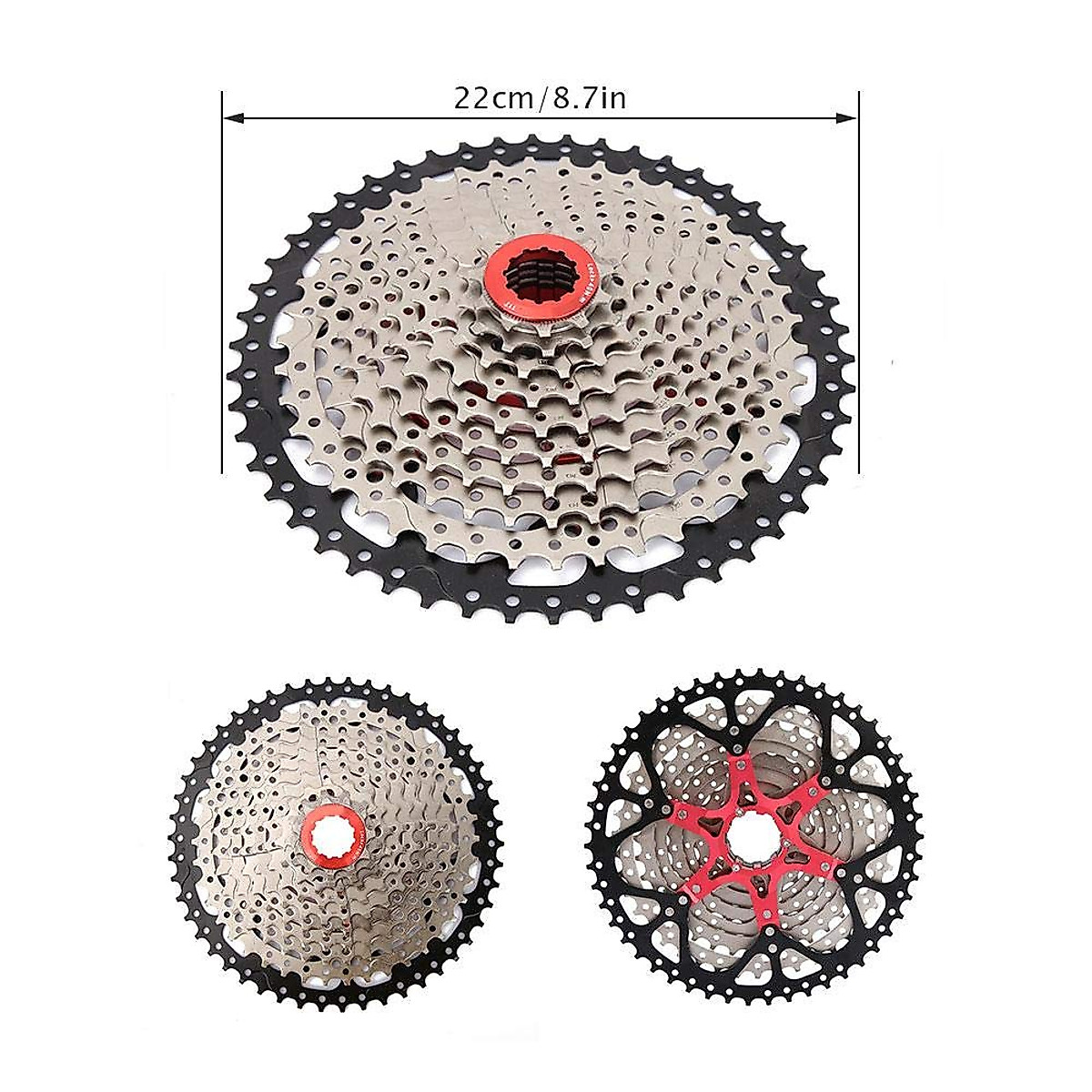 VGEBY1 Bike Cassette Freewheel,10 Speed 11-50T Mountain Bike Sprocket Replacement Bike Accessory
