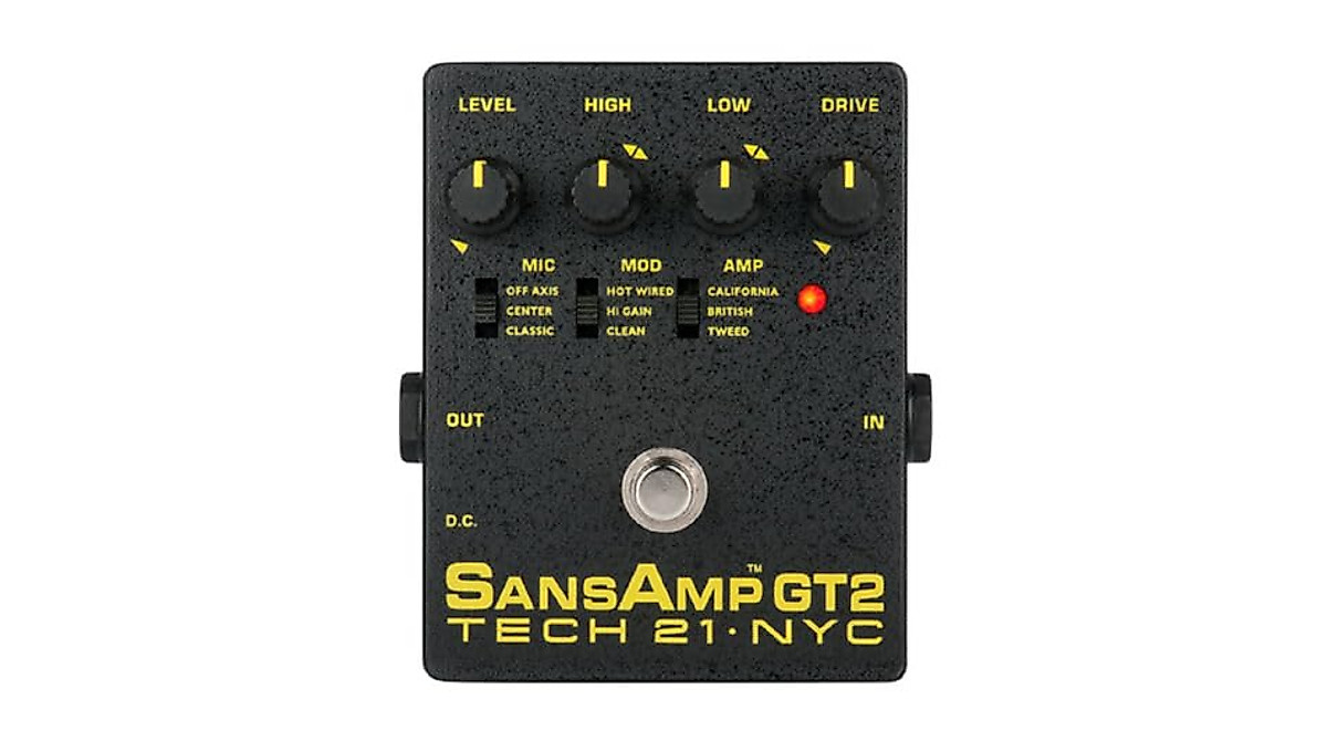 Tech 21 SansAmp GT2: Ultimate Tube Amp Emulator Pedal