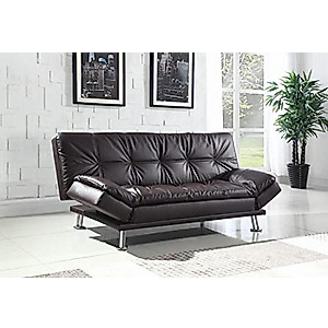 Coaster Home Furnishings Dilleston Sofa Bed in Futon Style Brown