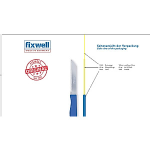 fixwell Stainless Steel Knife Set, 12-Piece, WHITE, RED, GREEN , YELLOW, 3 INCH