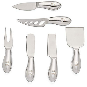 Hudson Essentials Stainless Steel Cheese Knife Set – 6 Knives