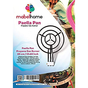 Mabel Home Paella Pan Propane Gas Burners (20 cm/7.90 inc to 70cm/ 27.55 inch) (23.65 inch (60cm)