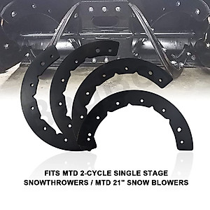 Braveboy 731-0782 Snow Thrower Paddle Set, Compatible with MTD 753-0613 731-0782 731-0781 731-0780 & More - 2005 and Earlier, for Two-Cycle Single Stage Snow Throwers