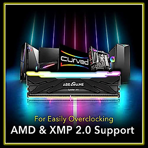 addlink AddGame Spider X4 RGB DDR4 RAM 32GB (2x16GB) Gaming 3200MHz with Heatsink 288-Pin, CL16 1.35V Intel XMP 2.0, UDIMM Dual Channel, Compatible Desktop Computer Memory - Black (AG16GB32C16X4UBX2)