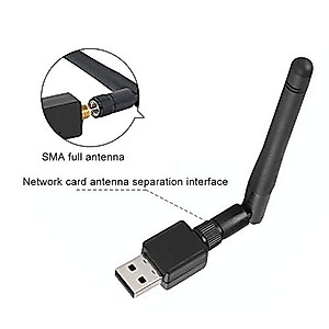 USB Bluetooth Adapter for PC, Desktop, Laptop of 2000/XP/VISTA/7/8 /Linux/10/Android, 150Mbps 802.11n / g/b 2.4G Network Card