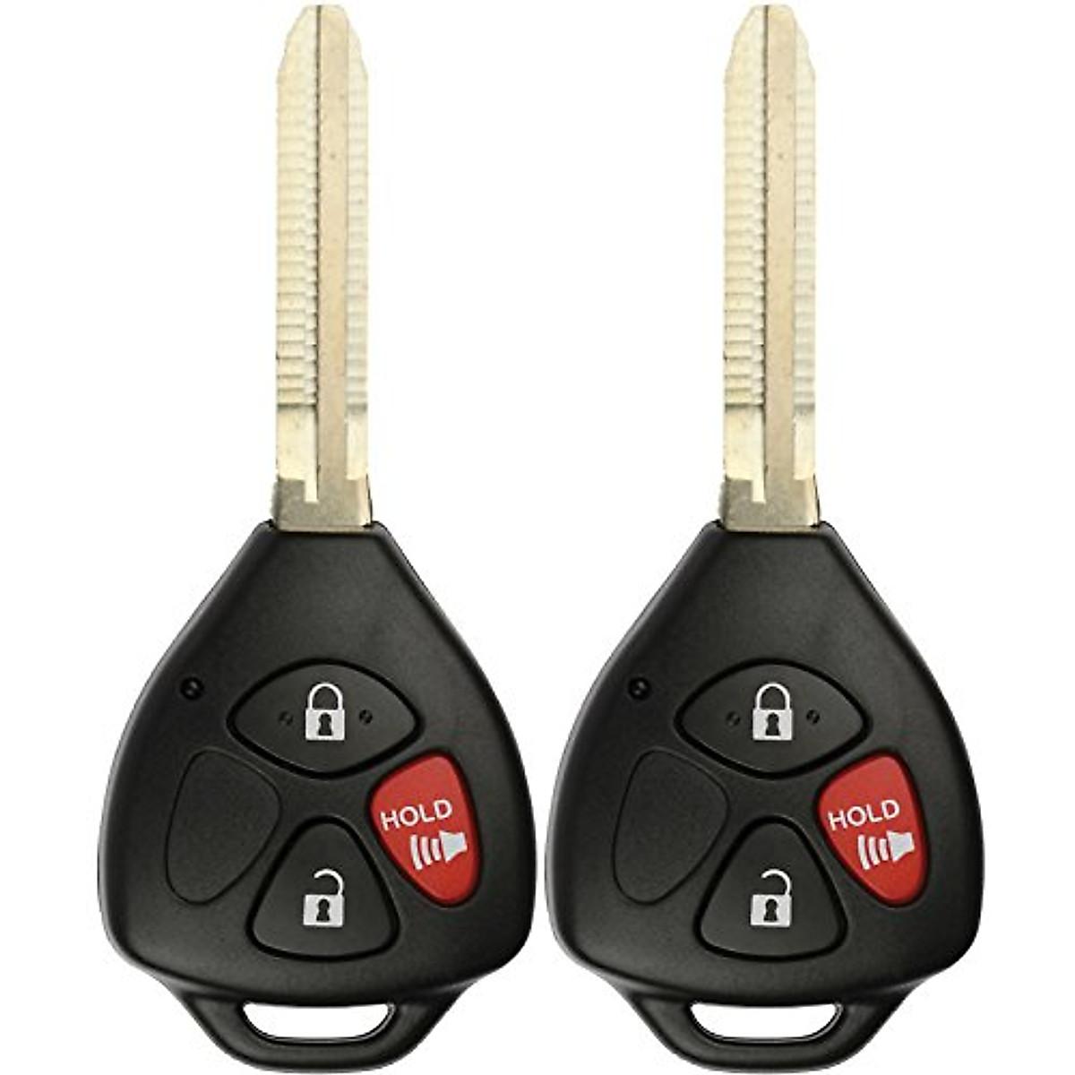 KeylessOption Keyless Entry Remote Control Car Key Fob Replacement for MOZB41TG (Pack of 2)