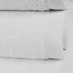 Personalized Cotton Towel for Beach - Free Embroidery Available - White