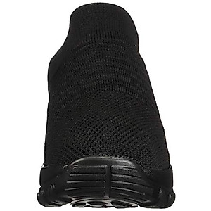 Women's Walking Shoes Sock Sneakers - Mesh Slip On Air Cushion Lady Girls Modern Jazz Dance Easy Shoes Platform Loafers Pure Black,8