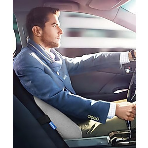 Guttylief Lumbar Support Pillow for Office Chair Back Support Pillow for Lower Back Pain Relief - Memory Foam Back Cushion for Car Computer, Gaming Chair Improve Posture Adjustable Anti-Slip Strap