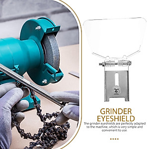 for Bench Grinder, 2Pcs Bench Grinder Guards, Safety , Stainless Steel Case Tool, Shield Attachment Accessories Grinder Eyeshield Replacement Kit for Most Bench Grinders