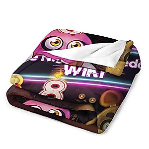GIMCJOK Custom Five Horror Nights Video at Game Freddy's Throw Blanket, Flannel Fleece Halloween Blankets and Throws for All Seasons, Anti-Static Air Conditioned Blanket 40"x50"