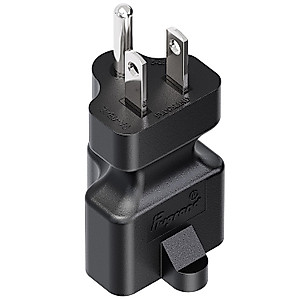 [2Pack] Four-in-One 4-in-1 15 Amp Household AC Plug to 20 Amp T Blade Adapter,5-15P to 5-20R,5-15P to 6-15R,5-15P to 6-20R, 4 in 1 AC Power Adapter,15A 125V to 20A 250V Adapter