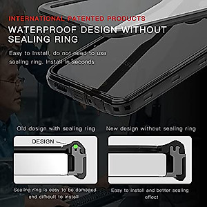 Samsung Galaxy A32 5G Waterproof Case with Built-in Screen Protector Dustproof Shockproof Drop Proof Case, Rugged Full Body Underwater Protective Cover for Samsung Galaxy A32 5G (Black)