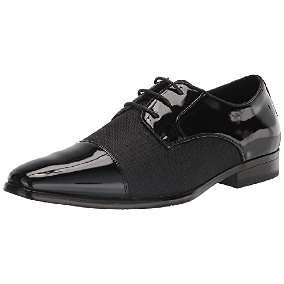 Stacy Adams Men's Pharaoh Cap Toe Oxford, Black, 12 Wide