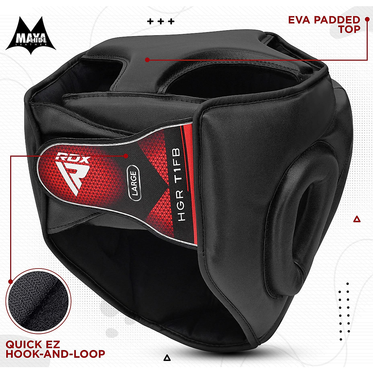 RDX Boxing Headgear MMA Muay Thai, Removable Face Grill, Head Gear for Sparring Grappling Martial Arts Kickboxing Taekwondo Karate BJJ Training