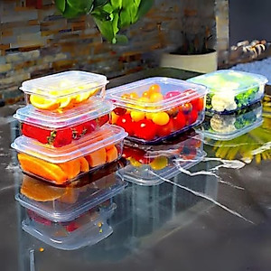 (Set of 3) Micro Clear 2.3 qt Kitchen Pantry Food Storage Container Set with Lid, Shatterproof, BPA Free, Dishwasher, Microwave Safe Canister, Fridge Refrigerator Organizer, Made in Japan