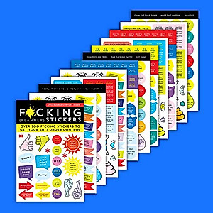 F*cking Planner Stickers: 500+ Funny Adult Stickers to Control Your Sh*t (Journal Variety Pack, White Elephant Gift)