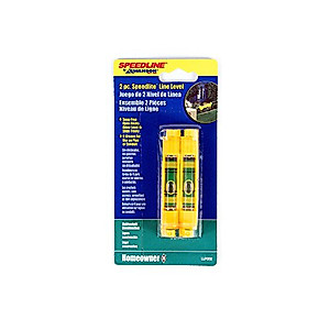 Swanson Tool Co LLP002 2-Pack Yellow Levels, Includes one 2-ring pitch vial and one 1-ring line level