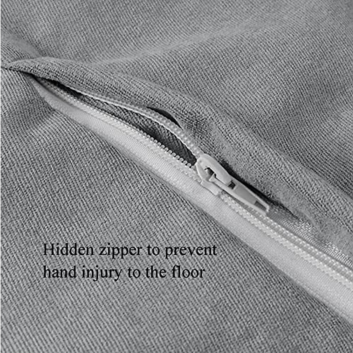 FBKPHSS Beanbag Cover Only, Ultra Soft Bean Bags Chairs Lazy Lounger Tatami (No Filler) Lounger Seat Bean Bag Cover Soft Beanbag Chair,Dark Grey,120 * 60cm