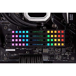 Corsair Dominator Platinum RGB 128GB (4x32GB) DDR4 3200 (PC4-25600) C16 1.35V Desktop Memory - Black