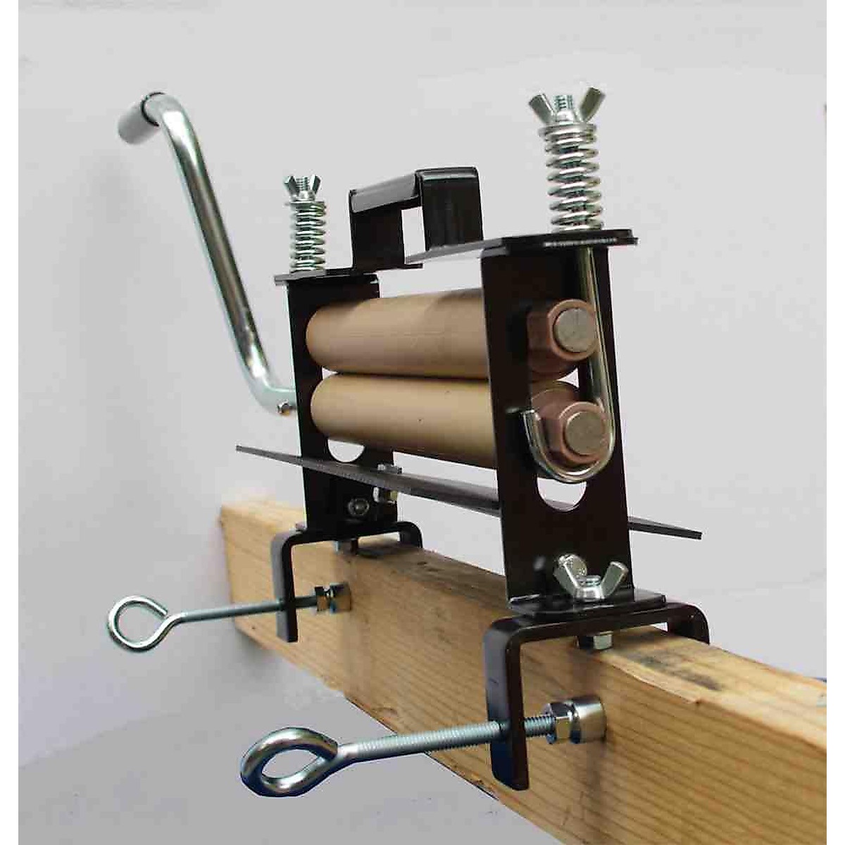 The Great American Wringer Co - Model Black Coated Steel Tan Rollers - Hand Wringer - Made in USA