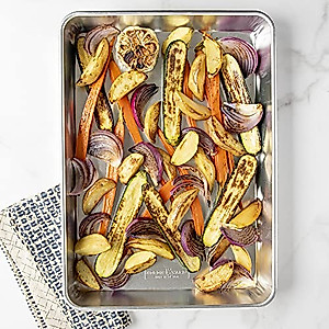 Nordic Ware Natural High Sided Sheet Cake Pan, Silver