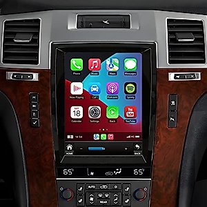 Car Radio for Cadillac Escalade 2007-2014, Android 12 Stereo 10.4inch Octa-Core 4+64G Wireless Carplay Android Auto 4G Network 5G WiFi DSP Bluetooth Steering Wheel Controls Free AHD Camera