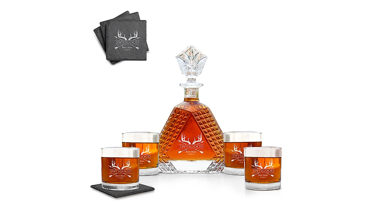 Personalized Bourbon Decanter Set – Perfect Gift for Whiskey Lovers