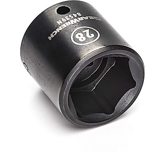 GEARWRENCH 1/2" Drive 6 Pt. Standard Impact Socket, 28mm - 84539N