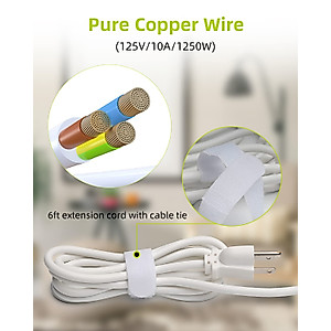 Travel Power Strip with USB Ports,3-Side Outlet Extender with 6 FT Extension Cord,Portable Power Strip for Travel, Office, Home, Hotels, Cruise Ship.White