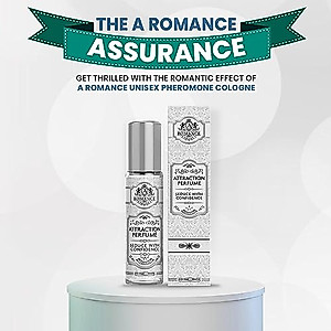 A Romance Premium Unisex Pheromone Cologne - Pheromone Perfume Essential Oil With Pure Pheromones For Men and Women - Pheromone Attraction Cologne For Him and Her - 0.34 oz (10 mL)