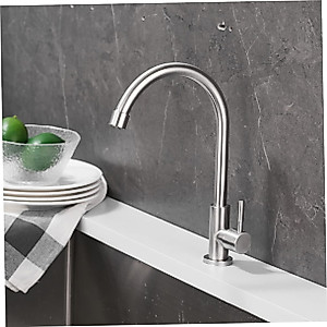 Gadpiparty Waterfalls Outdoor Kitchen Water Faucet Spaghetti Spoon Server Sink Faucets Waterfall Bath Taps Outdoor Faucets Kitchen Water Tap Outdoor Hose Faucet Single Cold Faucet Vertical