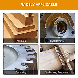 BEAMNOVA Mini Air Belt Sander for Woodworking Metal Working 3/8 Inch Handheld Angle Grinder Industrial Pneumatic Tool with 3 Belts 60/80/100 Grit