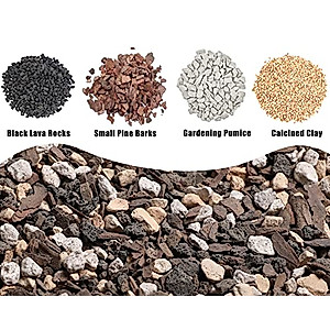 O-FarFarm Bonsai Soil Mix Ready to Use 4 Quart, Fast Draining All Purpose Potting Soil for Bonsai Tree, Ideal for Root Development, Made from Akadama, Lava Rock, Pumice and Pine Barks