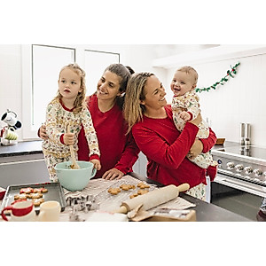 Burt's Bees Baby Baby 1-Piece Family Jammies Matching Holiday Organic Cotton Pajamas, Gingerbread Fair Isle, 18 Months