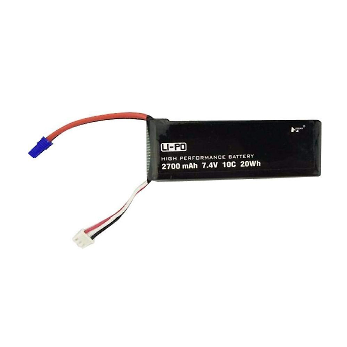 High-Performance Battery Backup 2PCS 7.4V 2700mah Lithium Battery with 2 in 1 for Hubsan X4 H501S Remote Control Helicopter Aircraft Spare Parts