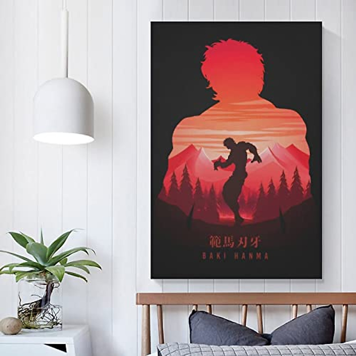 BLUDUG Japanese Anime Baki The Grappler Poster Hanma Baki Poster (20) Canvas Painting Wall Art Poster for Bedroom Living Room Decor20x30inch(50x75cm)