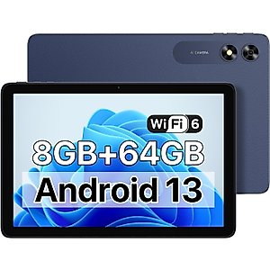 UMIDIGI Android 13 Tablet 2023, G2 Tab 8(4+4) GB+64GB up to 1TB, 10.1-inch Tablet 8MP+8MP Dual Camera, WiFi 6 Bluetooth 5.0 6000mAh Split Screen Android Tablet