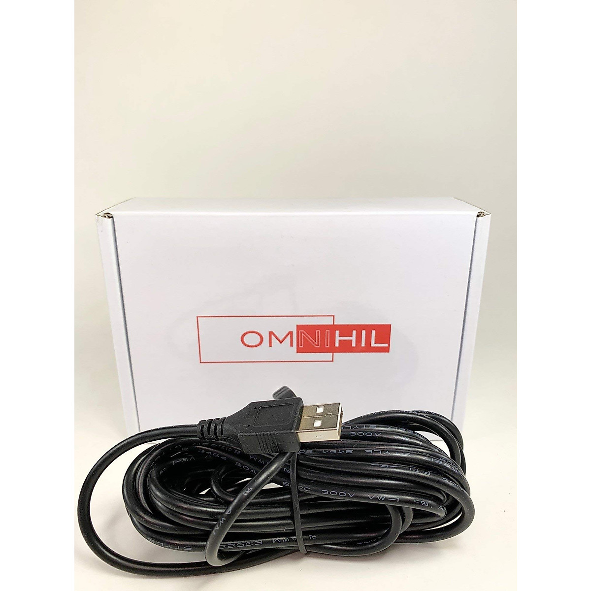 OMNIHIL 15 Feet Long High Speed USB 2.0 Cable Compatible with MSRX6 / USB Magstripe Credit Card Reader Writer