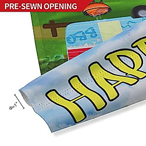 ANLEY Garden Flag Happy Campers - Decorative Summer Vacation Garden Flags - Double Sided & Weather Resistant & Double Stitched - 18 X 12.5 Inches