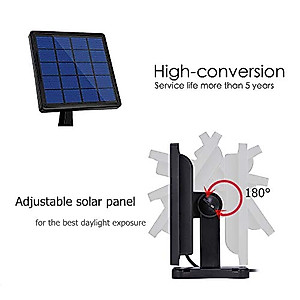 AKSPET Lights LED Wall Lamp Outdoor Solar Lights PIR Motion Sensor Double PIR Inductor 7 Colorful 3 Modes Split Security Solar Garden Light