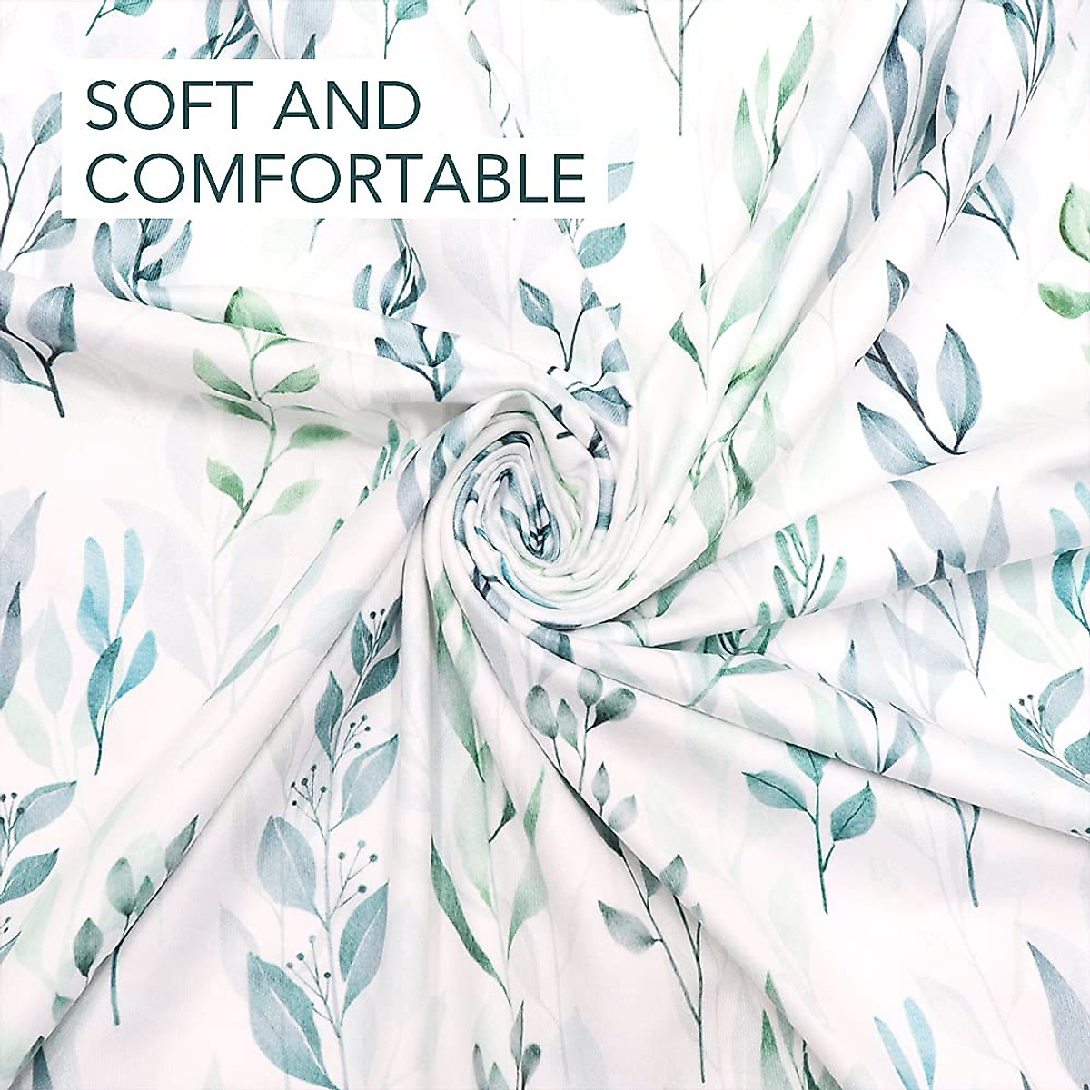 DILIMI Baby Car Seat Cover Green Leaf, Breastfeeding Cover Soft Breathable Infant Carseat Canopy Multifunctional Cover for Stroller/High Chair/Shopping Cart/Car Seat Canopies