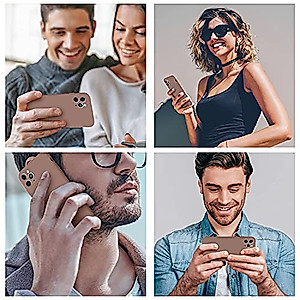 Cordking iPhone 11 Pro Case, Silicone Ultra Slim Shockproof Phone Case with Soft Anti-Scratch Microfiber Lining, [Enhanced Camera Protection], 5.8 inch, Light Brown