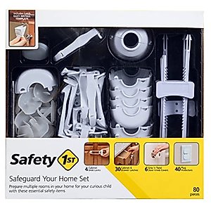 Safety 1st Home Safeguarding and Childproofing Set (80 Pcs), White