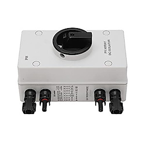 Solar Disconnect Switch, PV Isolator IP66 Waterproof DC 1000V 32A, Grid Solar Power System Photovoltaic Circuit Isolator, for Solar Panels, RV, Boat